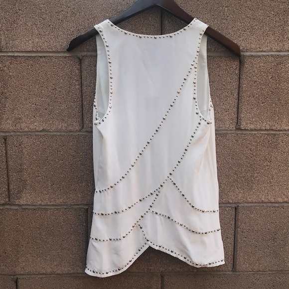 SB Glam | Tops | Silk Beaded Tank Top | Poshmark
